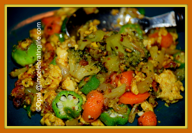 Cooking adventures: Stir fry broccoli, carrots, okra and habanero ...