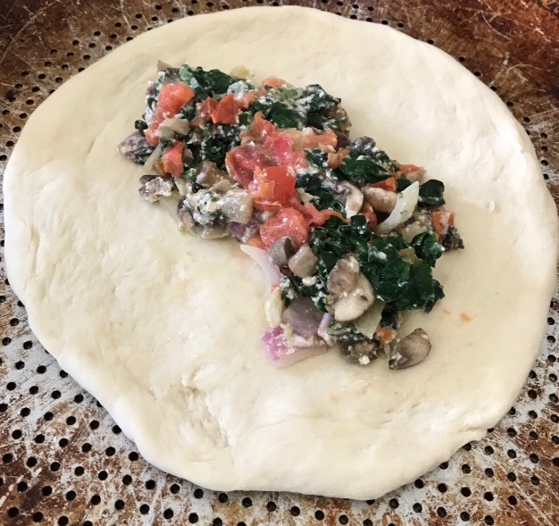 Homemade Calzones filled with spinach and mushrooms – Celebrate Life!